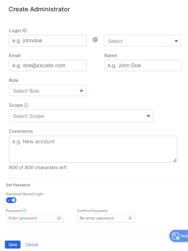 Adding Admins in Business Insights | Zscaler