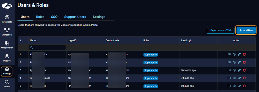 Adding a User | Zscaler
