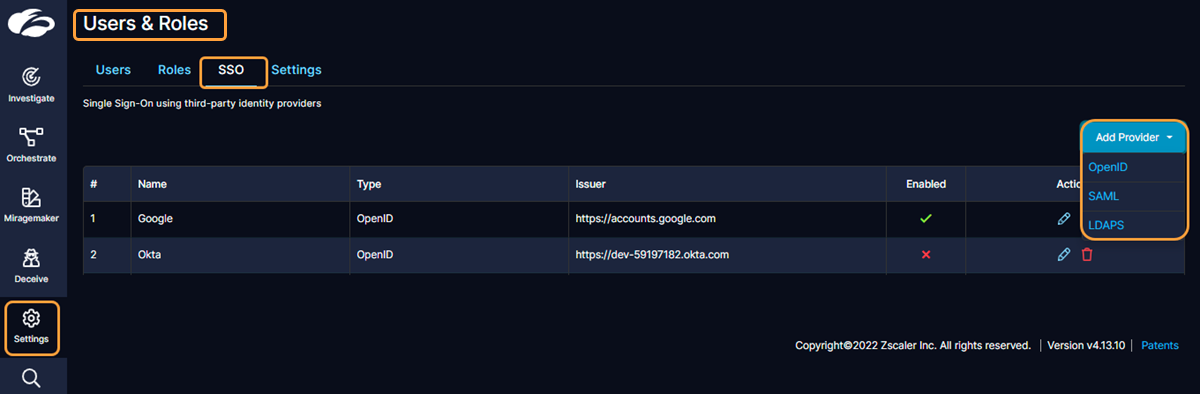 Configuring OpenID for Single Sign-On | Zscaler