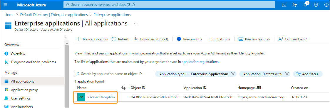 Microsoft Azureアクティブ ディレクトリー シングル サインオン用のSAMLの設定 | Zscaler