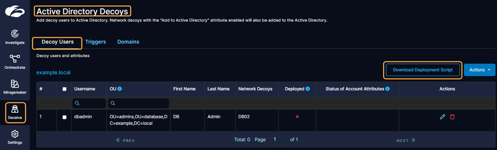 Active Directoryでのデコイ デプロイ スクリプトの実行 | Zscaler