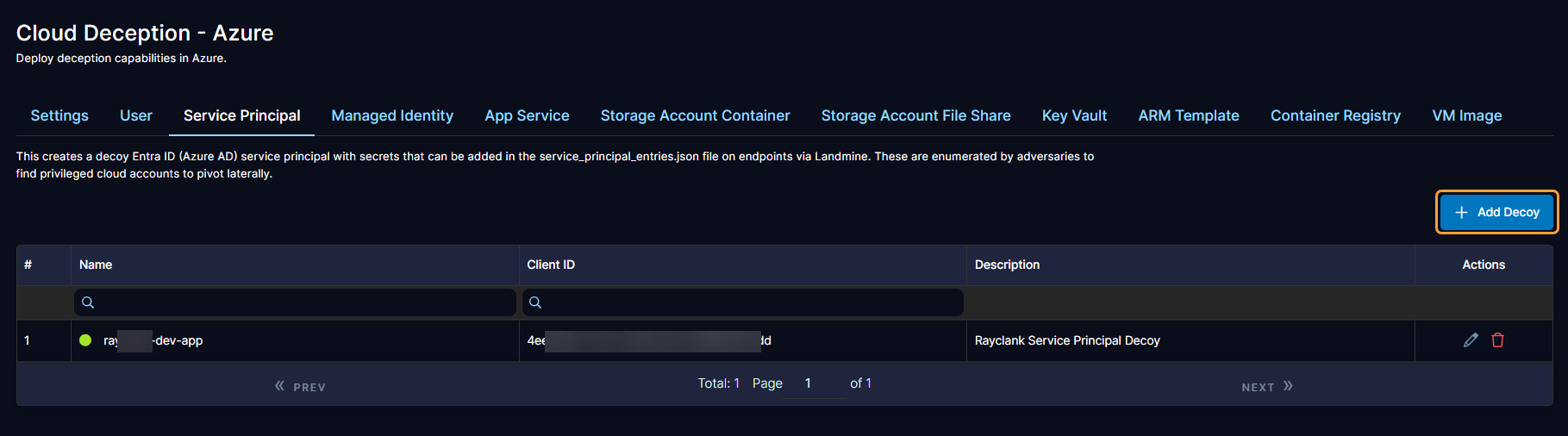 Creating a Service Principal Decoy in Azure | Zscaler
