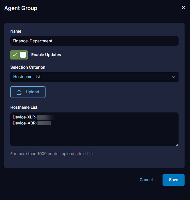 Adding an Agent Update Group | Zscaler
