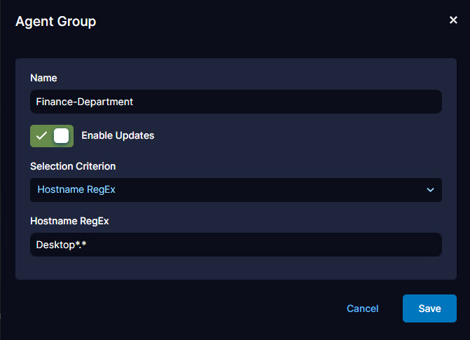 Adding an Agent Update Group | Zscaler