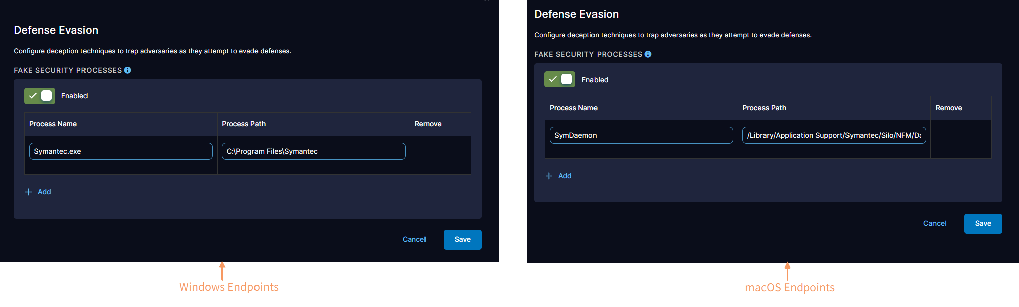 Defense Evasion Configuration