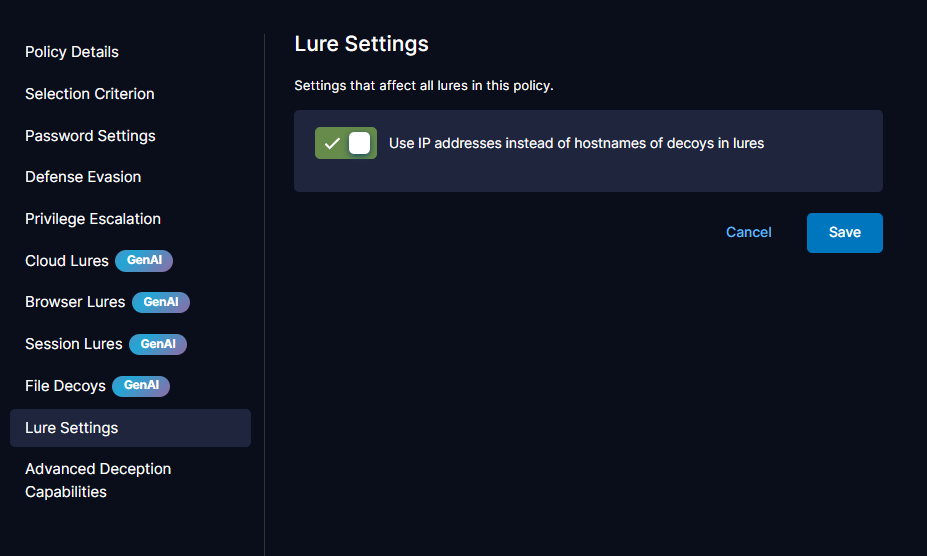 ルアー設定モジュールの構成 | Zscaler
