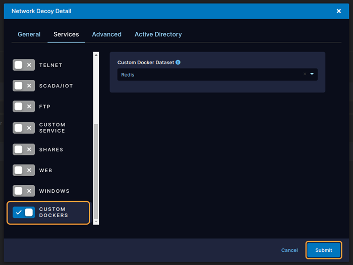Configuring Services on a Network Decoy | Zscaler