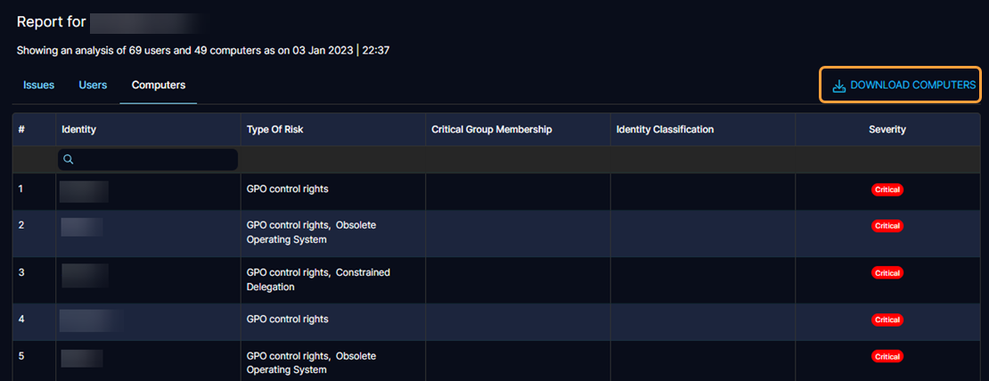 Downloading the Vulnerability Report | Zscaler