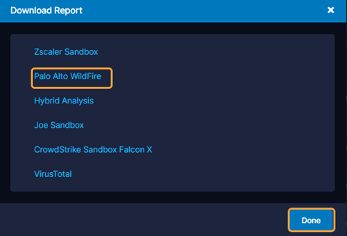 Downloading a Sandbox Report | Zscaler