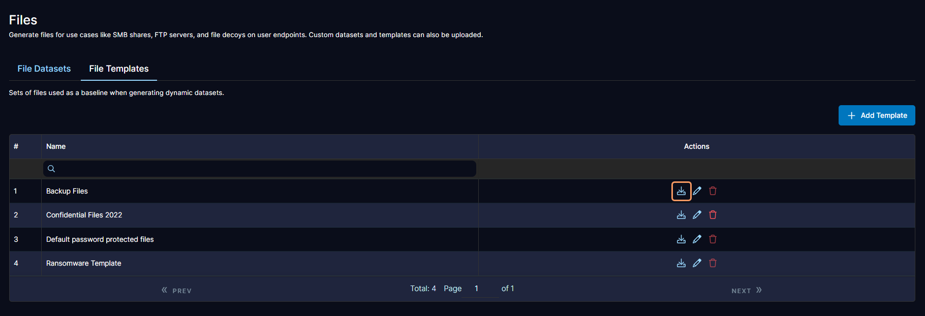 Downloading a File Template | Zscaler