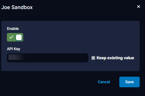 Enrichment Configuration Guide for Joe Sandbox | Zscaler