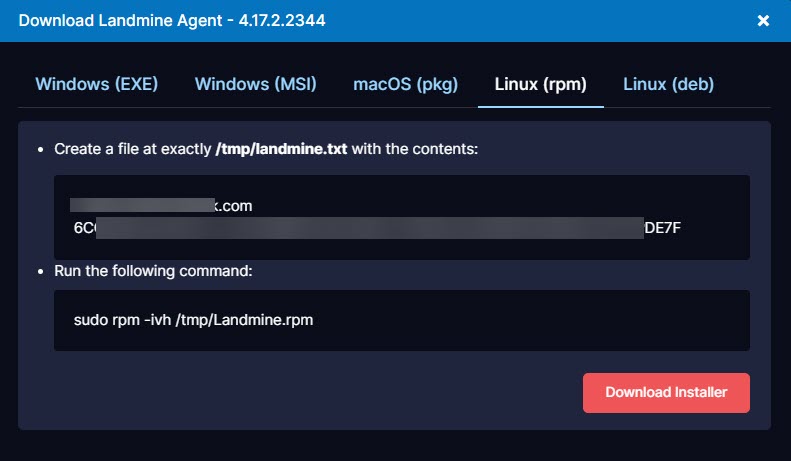 Linuxへのランドマイン エージェントのインストール | Zscaler