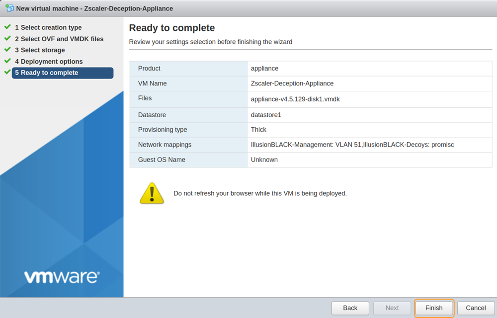 Decoy Connector Deployment Guide for VMware Platforms | Zscaler