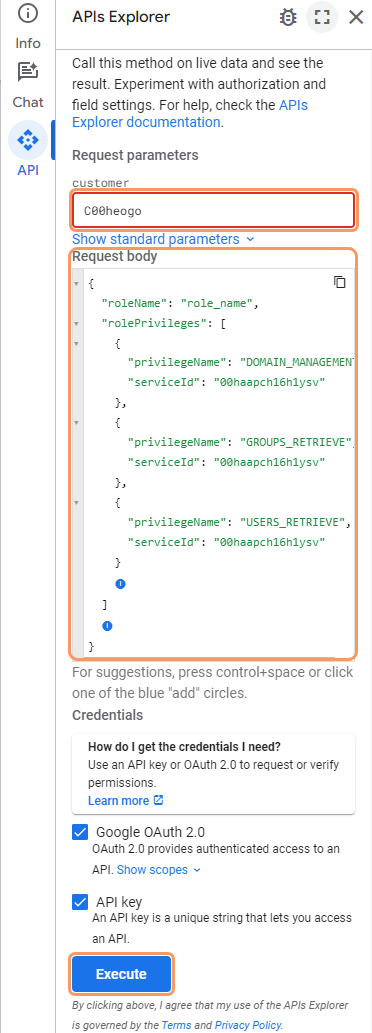 Google Admin SDK Directory API