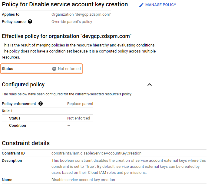 Validate Policy Rule