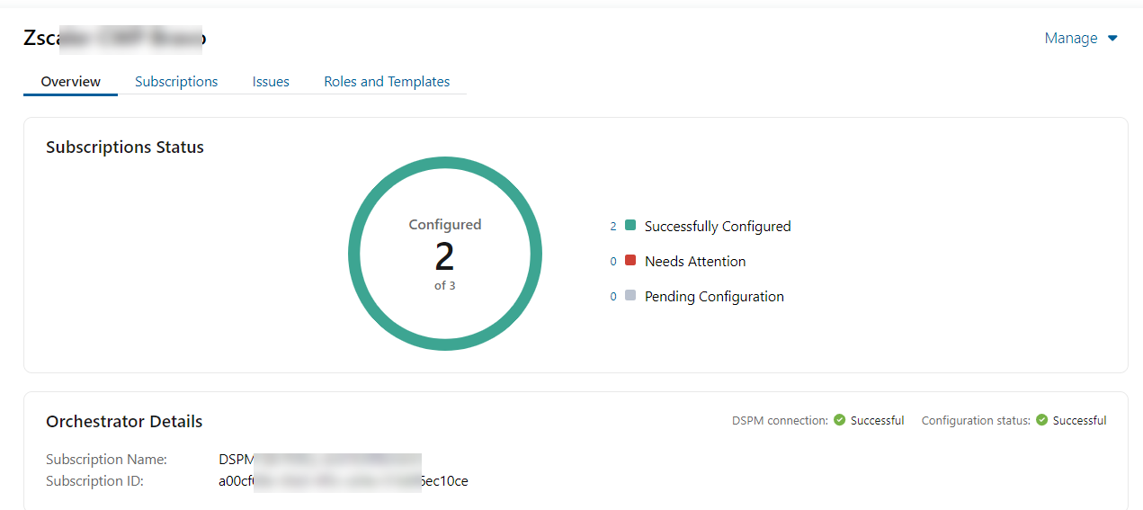 Viewing the orchestrator status