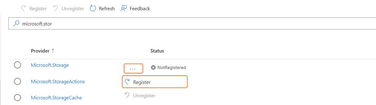 Register Resource Provider
