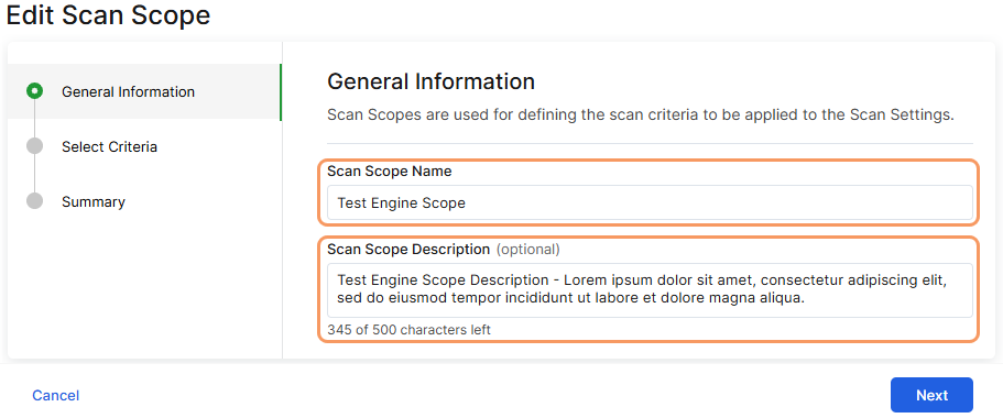 Scan Scope General Information