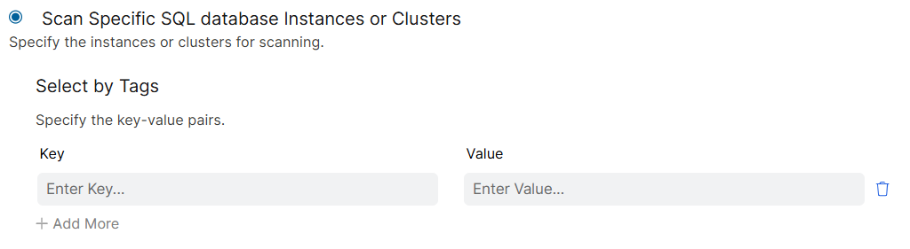 Configuring Scan Settings for AWS Database | Zscaler