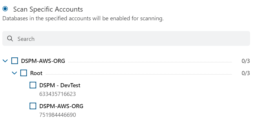 Configuring Scan Settings for AWS Database | Zscaler