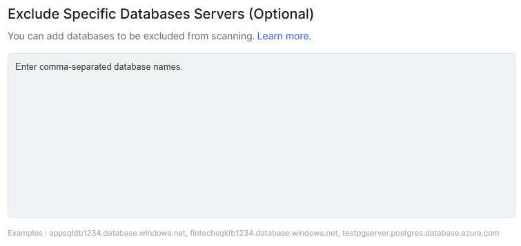 Configuring Scan Settings for Azure Database | Zscaler