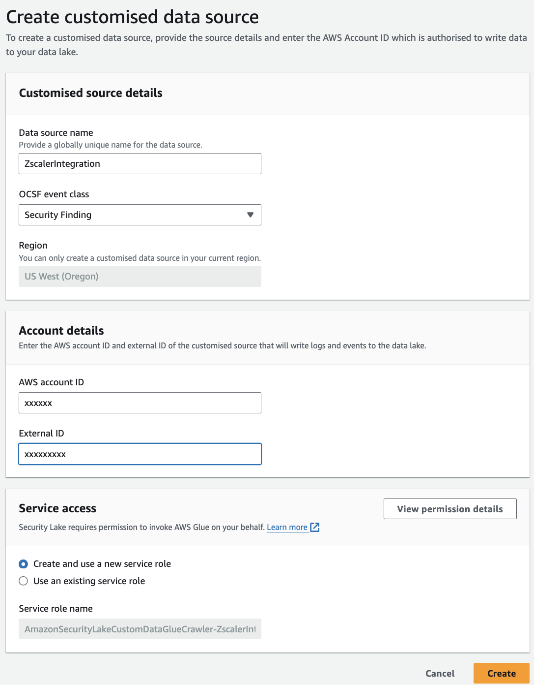 Adding the custom source details