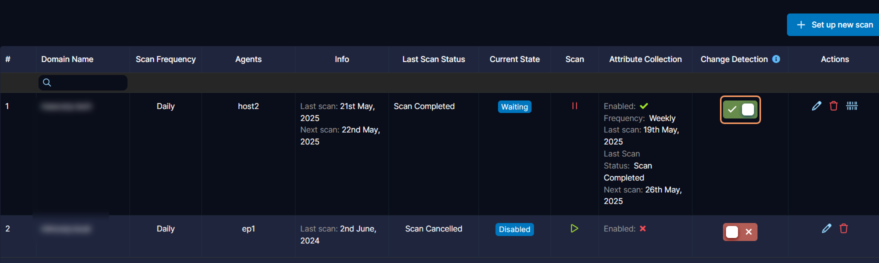 Enable AD change detection