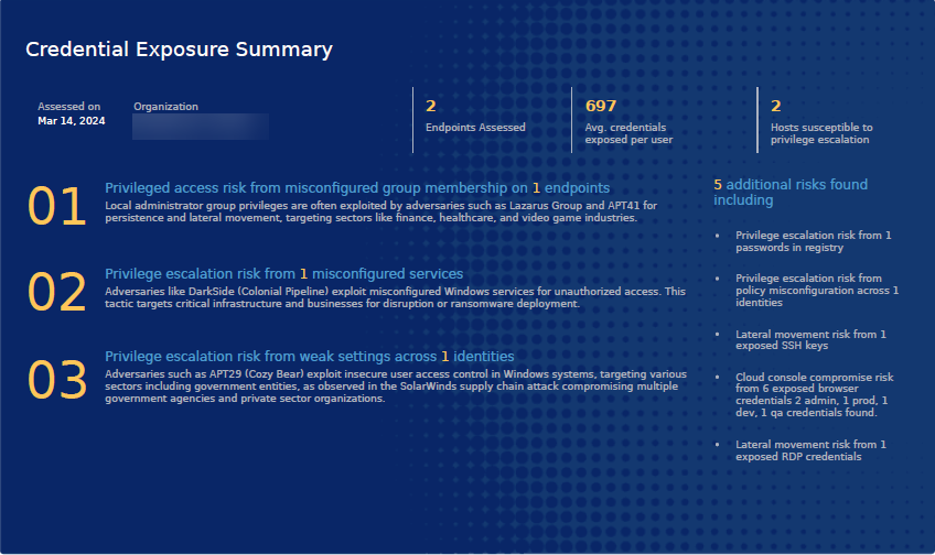 Downloading the Endpoint Credential Exposure Executive Report | Zscaler