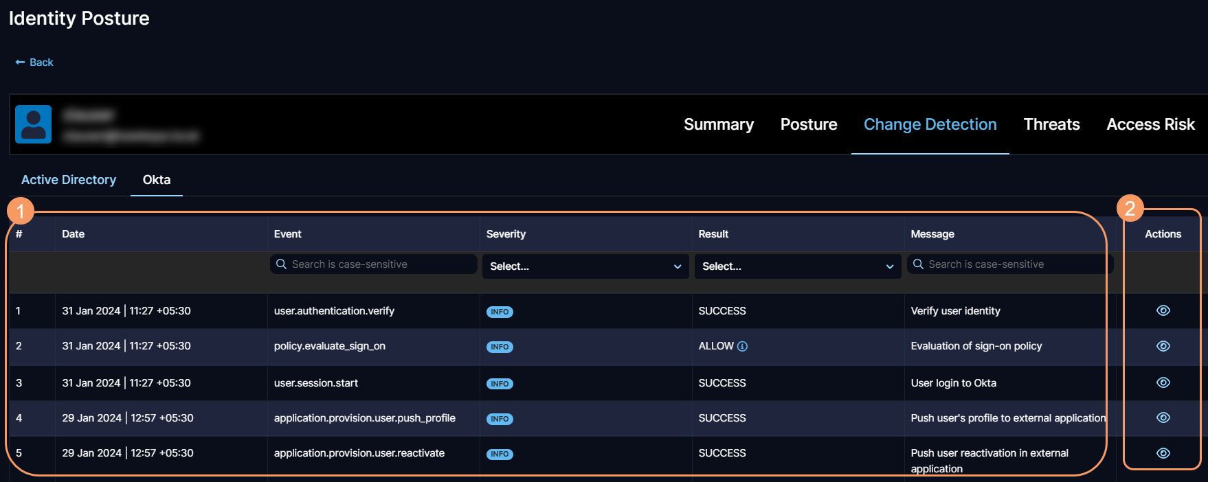 Viewing Affected Active Directory User Account Details | Zscaler