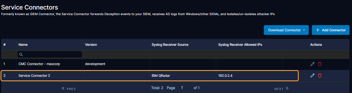 Service Connectorが追加されました