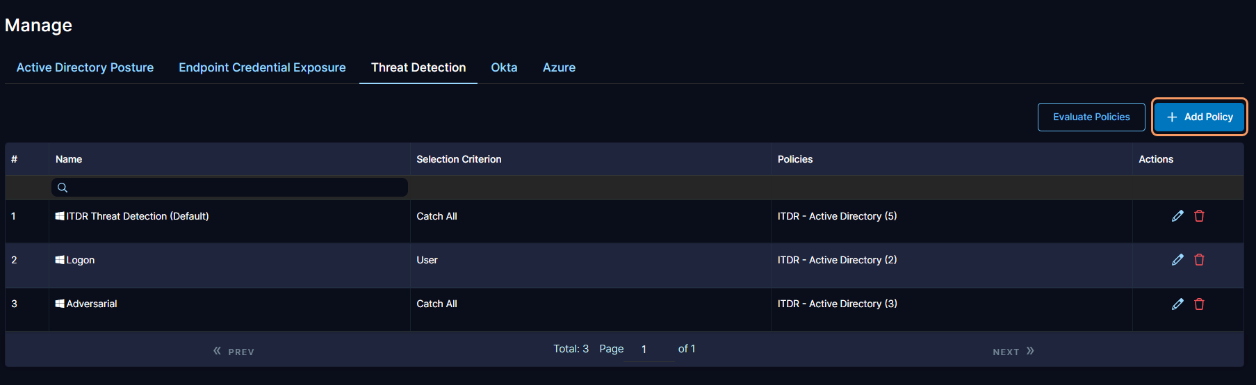 Creating a Threat Detection Policy | Zscaler