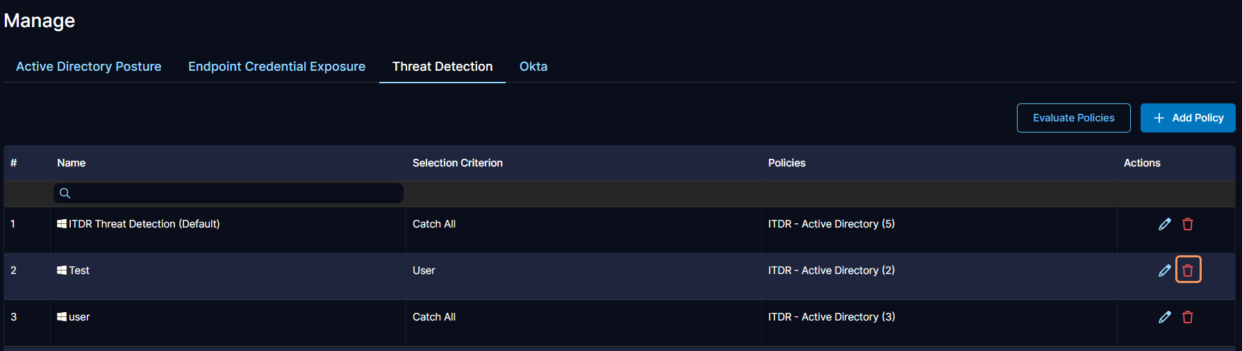 Managing a Threat Detection Policy | Zscaler