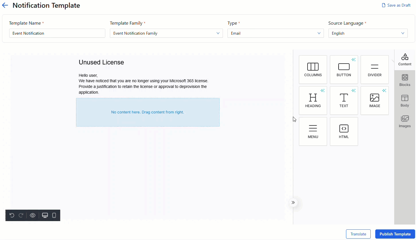 Video - Using the email template builder to add a button to an email ...