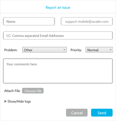 Configuring User Access to Support & Logging for the Zscaler App | Zscaler