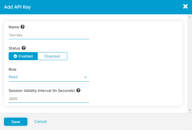 Adding an API Key | Zscaler