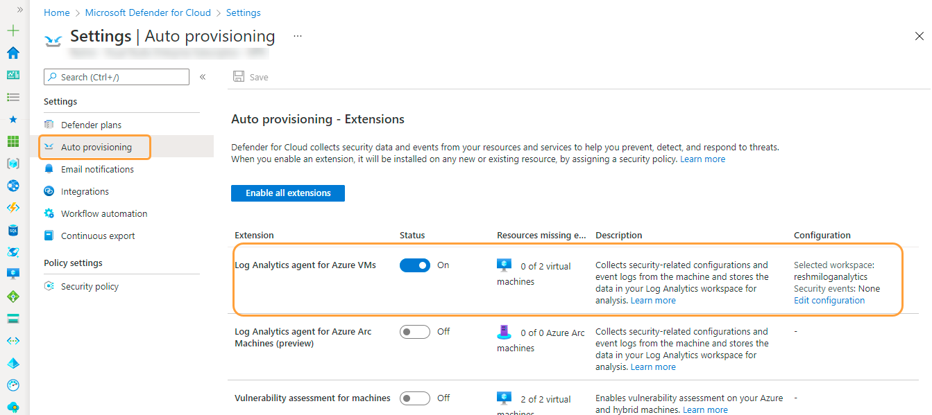 Configuring OS Baselines for Microsoft Azure | Zscaler