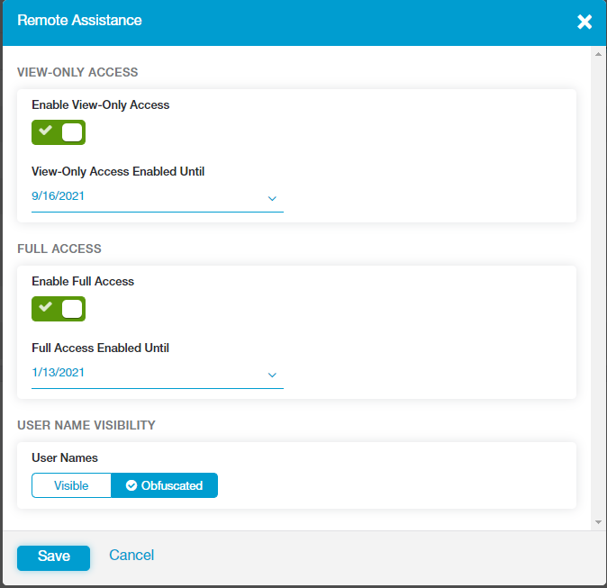 Enabling Remote Assistance | Zscaler