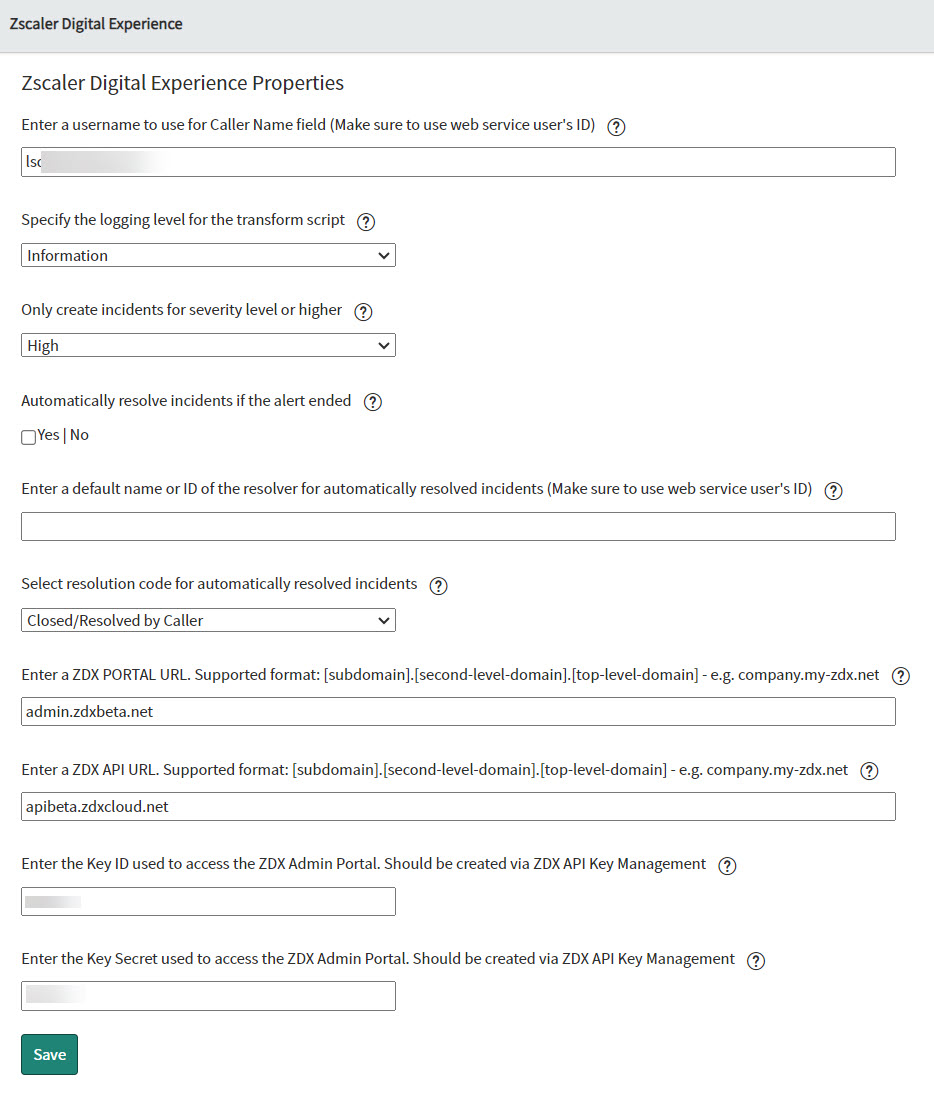 Understanding the ZDX Application Fields on ServiceNow | Zscaler
