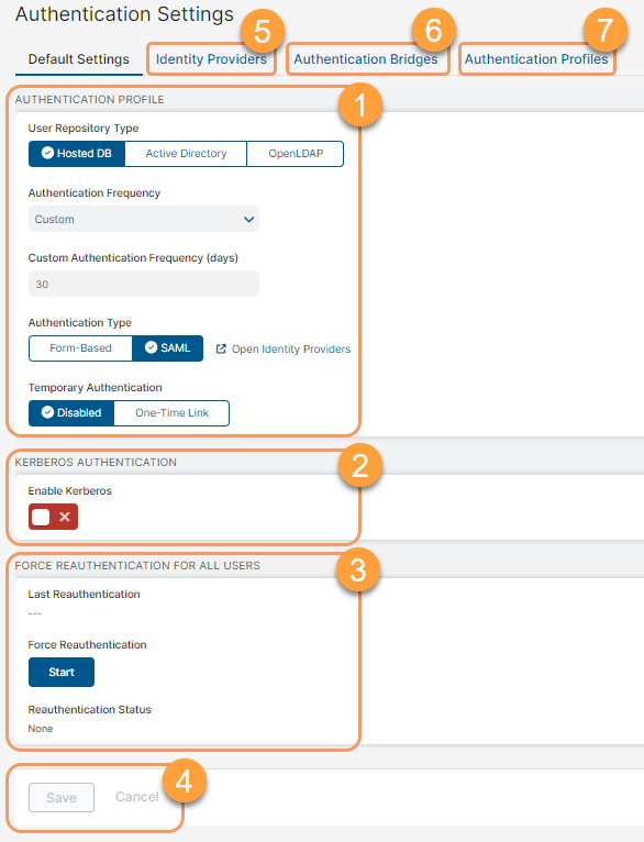 About Authentication Default Settings | Zscaler