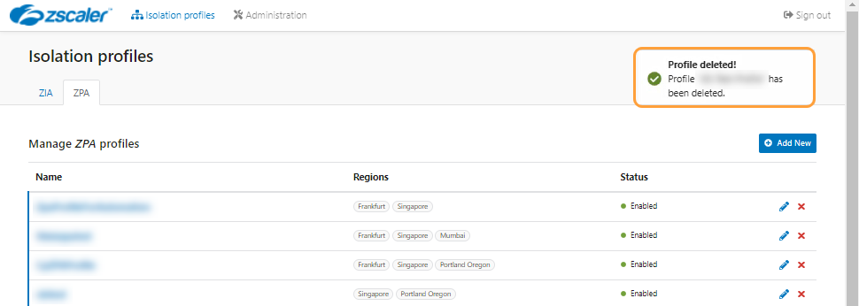 Deleting Your Zpa Isolation Profile Zscaler
