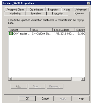 SAML Configuration Guide for AD FS 2.0 | Zscaler