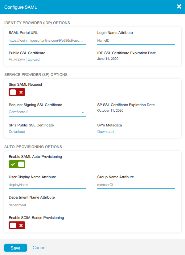 SAML & SCIM Configuration Guide for Azure Active Directory | Zscaler ...
