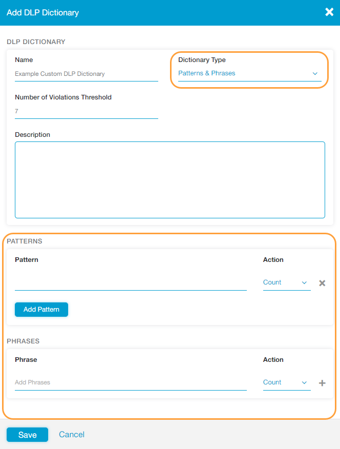 Adding Custom DLP Dictionaries | Zscaler