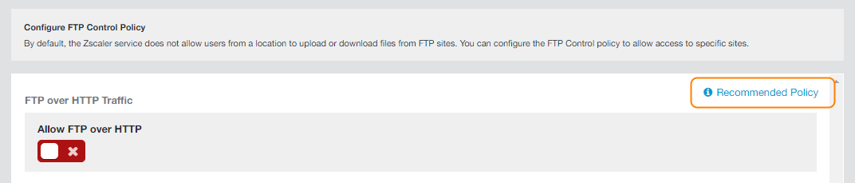 About FTP Control | Zscaler