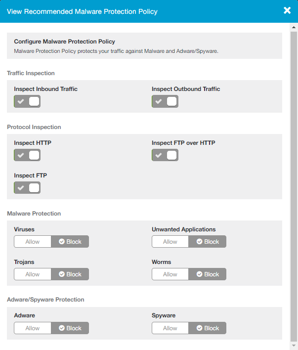 Recommended Malware Protection Policy | Zscaler