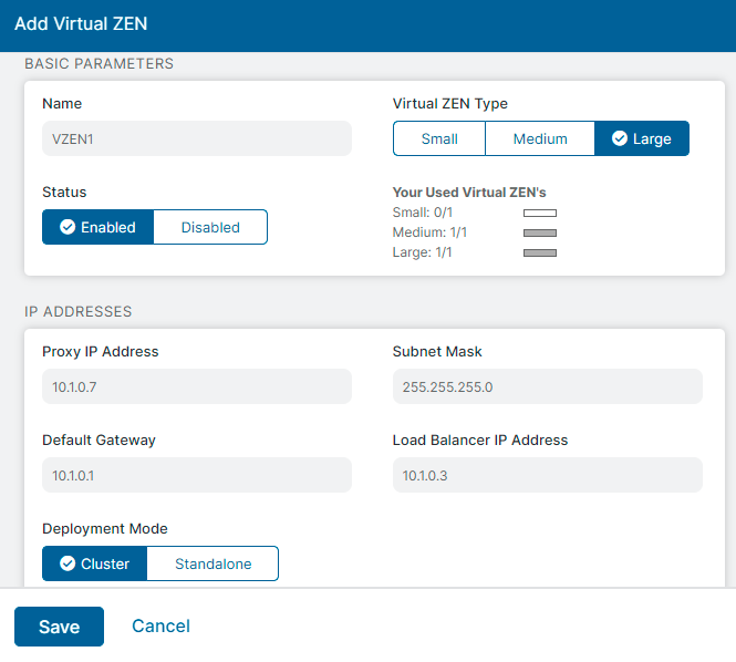 Adding VZEN Instances-Single Source | Zscaler