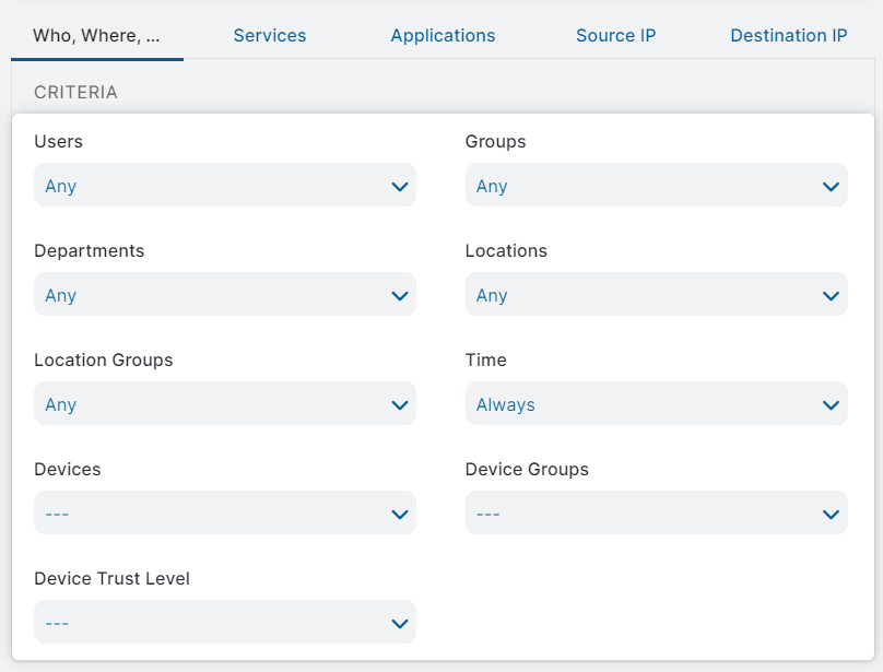 Configuring the Firewall Filtering Policy | Zscaler