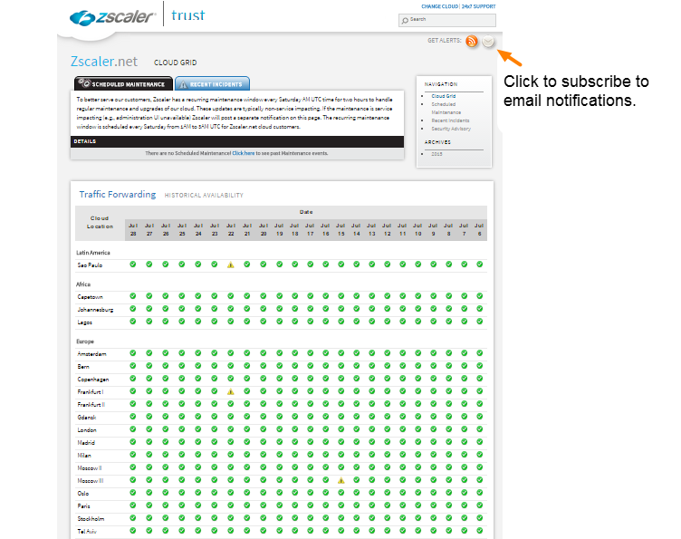 About Customer Notifications | Zscaler