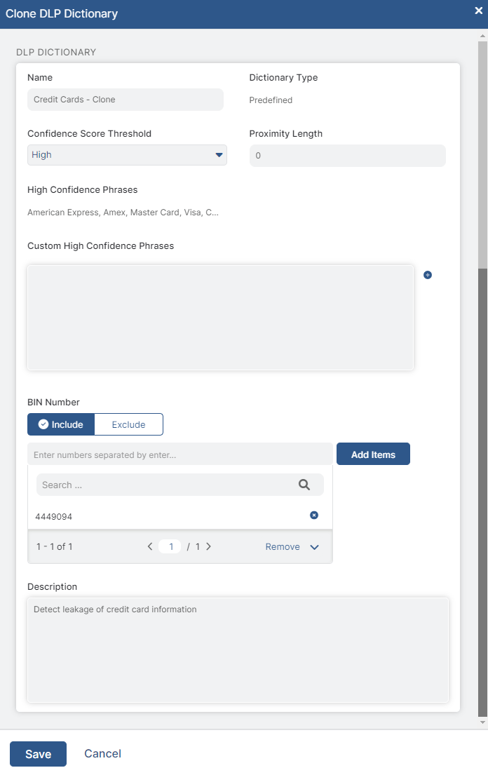 Cloning Predefined DLP Dictionaries | Zscaler