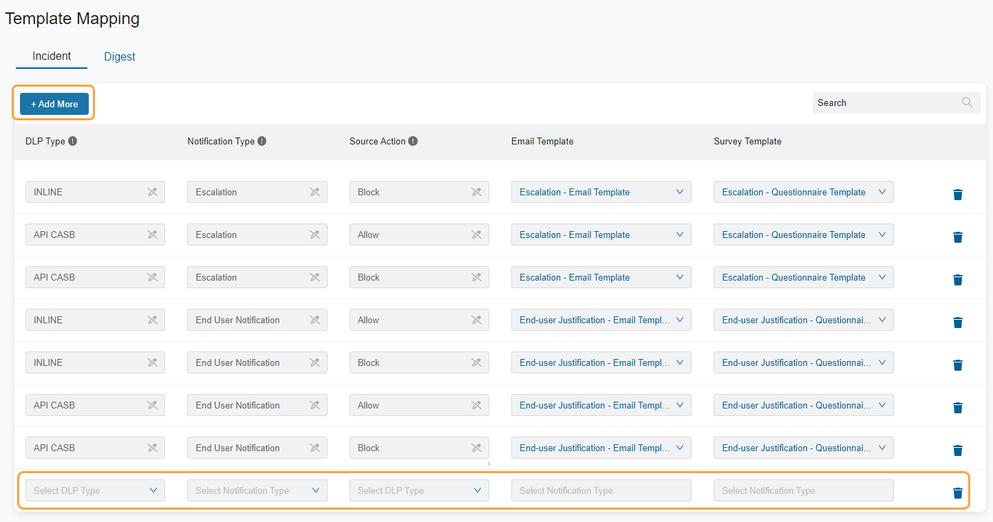 Managing Incident and Digest Template Mappings | Zscaler